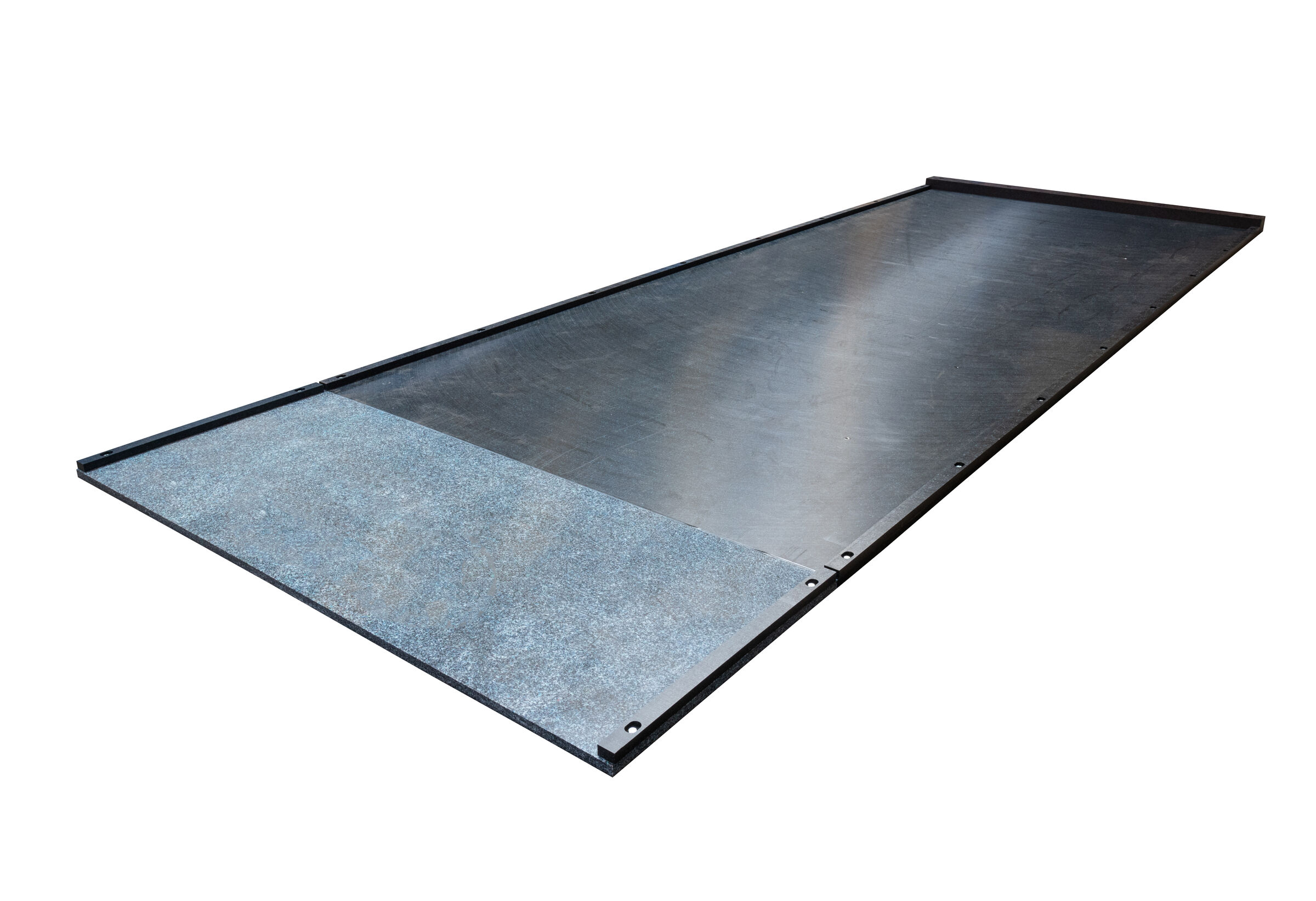 Container mat with stop block and side guides 7000x2450x30mm | Lodax