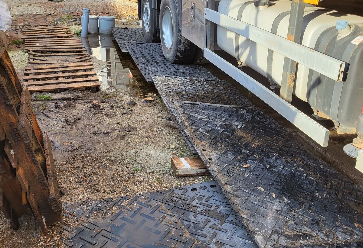 Lodax Cross mat rijplaat 2000 x 1000 x 20 mm | Lodax