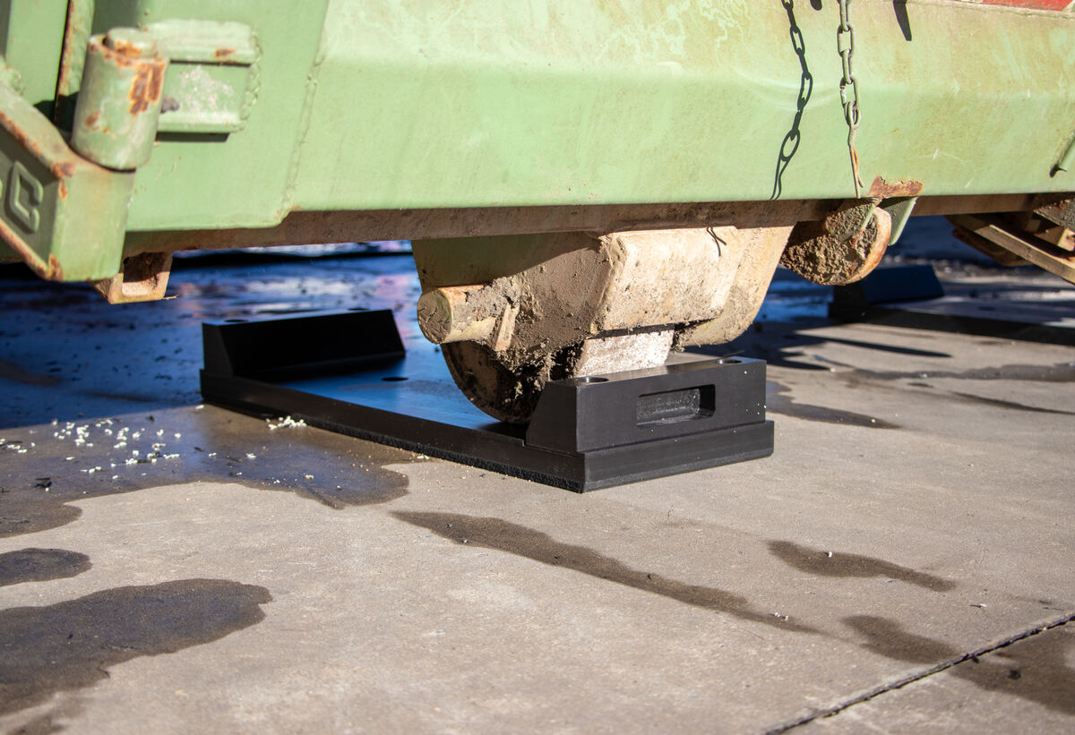 Plaque pour roll-off conteneurs 665 x 240 x 90 mm | Lodax