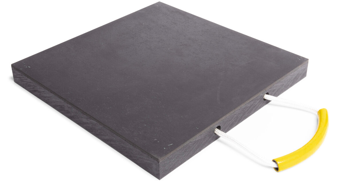 Pad met rubber laag 500 x 500 x 50 mm | Lodax