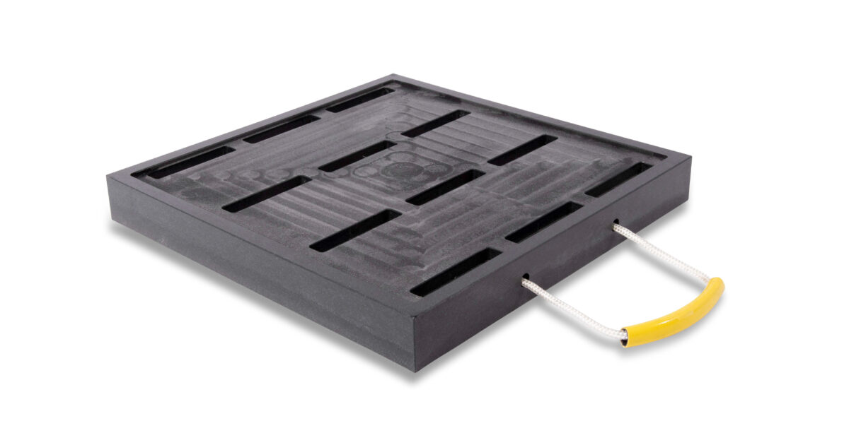 Top or base pad 500 x 500 x 60 mm | Lodax